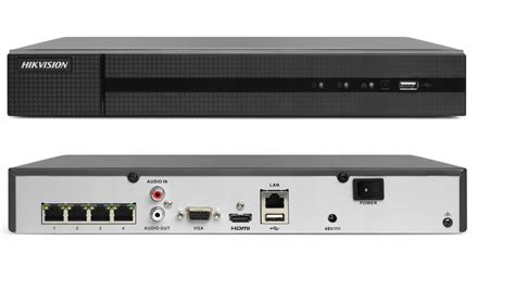 MONITORING IP Rejestrator HIKVISION 4 kanały + PoE - 8375405973 ...
