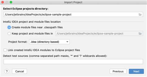 Import A Project From Eclipse IntelliJ IDEA Documentation