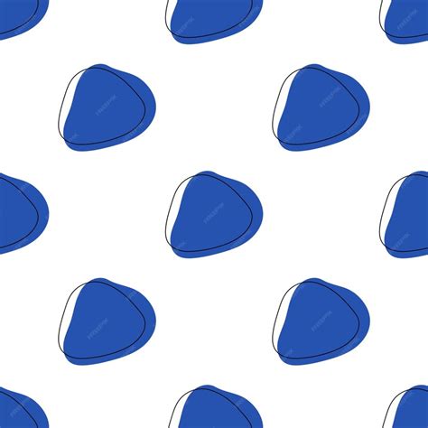 Premium Vector Blob Shape Abstract Seamless Pattern