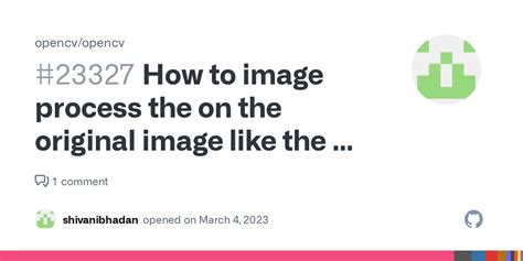 How To Image Process The On The Original Image Like The Of The Given