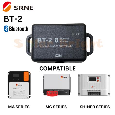 Srne Bt 2 External Bluetooth Module Bt 2 Mppt Solar Charge Controller For Ma Series Mc Series