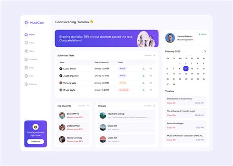 Educational Platform Dashboard Design Uiux On Behance