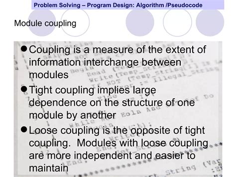 program design and problem solving techniques ppt programming
