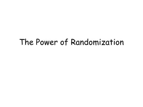 Randomized Algorithms Ppt