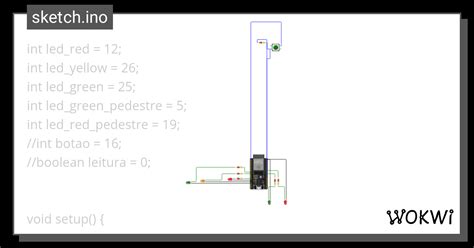 Semáforobotão Wokwi Esp32 Stm32 Arduino Simulator