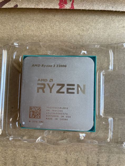 Used Amd Ryzen 3 2200g 3 5ghz Am4 Socket Processor Yd2200c5m4mfb Does Not Work Ubb Threads