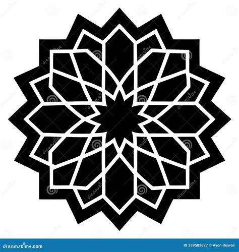 Editable Islamic Pattern Vector Geometric And Floral Design For Ramadan Mosque Decoration