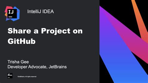 Sharing Your Project On Github The Intellij Idea Blog
