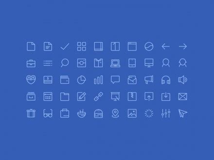 PSD Line Icons Freebiesbug