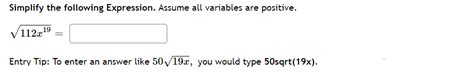 Solved Simplify The Following Expression Assume All Chegg