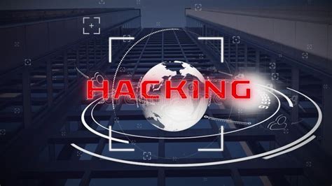 animation of hacking text over city scape stock video video of modern