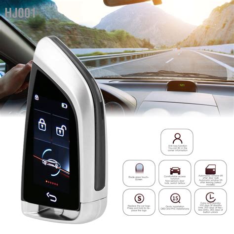 Smart Remote Car Key Lcd Screen Anti Lost Bluetooth 5 0 Keyless Entry Auto Lock Key Fob For One