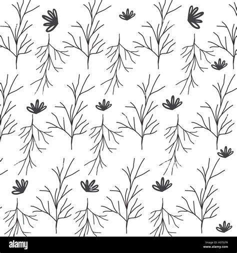 Pattern Of Stem With Multiple Branches Stock Vector Image And Art Alamy