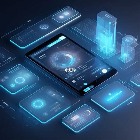 科技感磨砂玻璃界面