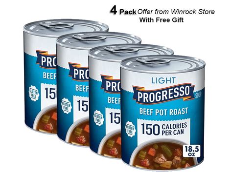 Progresso Light Beef Pot Roast Soup Gluten Free 18 5 Oz 4 Pack Free Gift From Winrock