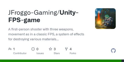Github Jfroggo Gamingunity Fps Game A First Person Shooter With