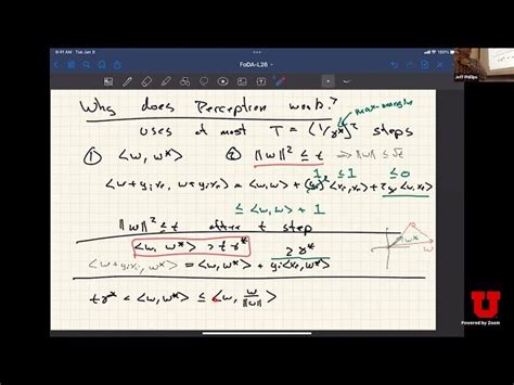 Free Video The Perceptron Algorithm For Linear Classification Lecture 26 From Uofu Data