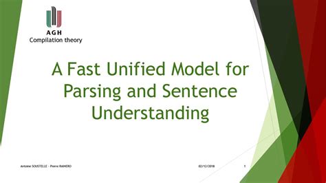 A Fast Unified Model For Parsing And Sentence Understanding Ppt Download