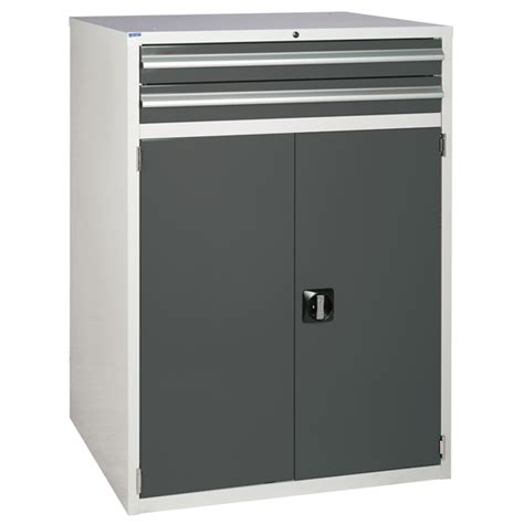 Euc12090652 Euroslide Cabinet With 2 Drawers And 1 Cupboard 1200 X 900
