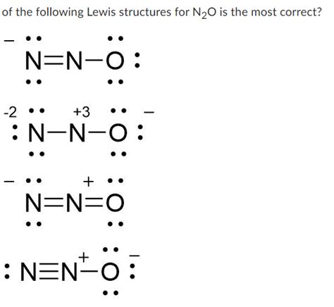 N2o Lewis Dot Structure Livingbychemistry2e Ch6