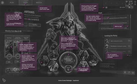 Heroes Of The Storm Ui Redesign Brandon Pirruccellos Art Portfolio