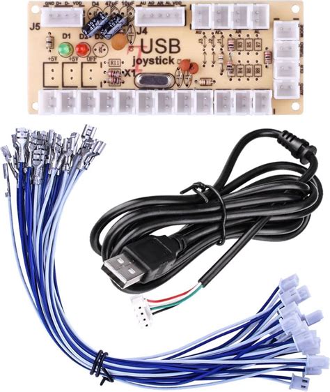 Sjjx Arcade Game Controller Usb Encoder Board Gamepad Led
