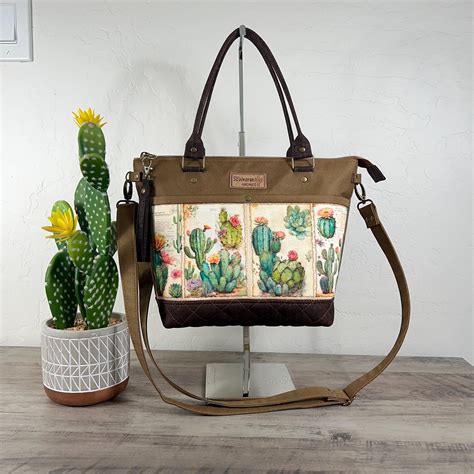 Sewnoran Cactus Tote Bag Handbag Crossbody Etsy