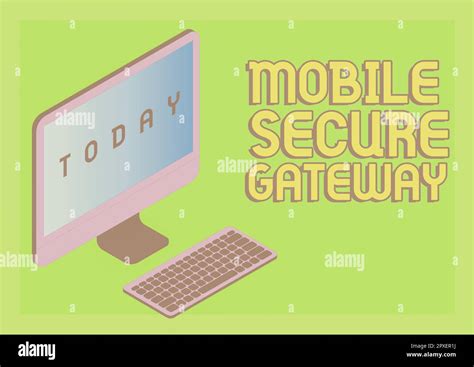 Inspiration Showing Sign Mobile Secure Gateway Word Written On Securing Devices From Phishing