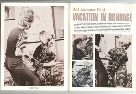 Bound To Please V110 Vintage Female Bondage Magazine 60pg Robert Bish