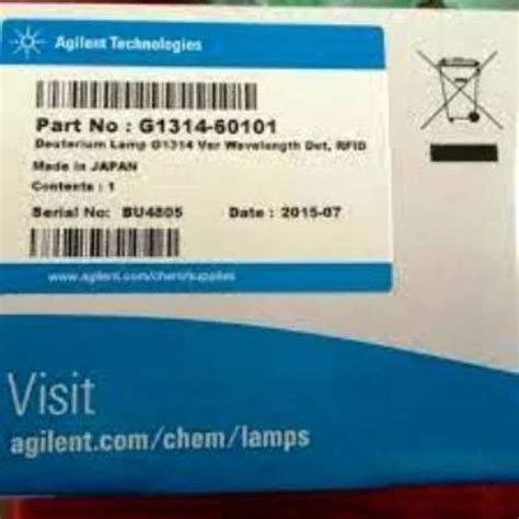 D2 Lamp Agilent 350 Nm 190 900 Nm At ₹ 85000 In Hyderabad Id 2850612409588 D2 Lamp Agilent 350 Nm 190 900 Nm At ₹ 85000 In Hyderabad Id 2850612409588