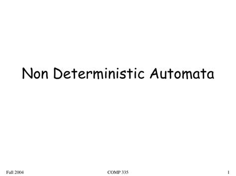 Ppt Non Deterministic Automata Powerpoint Presentation Free Download