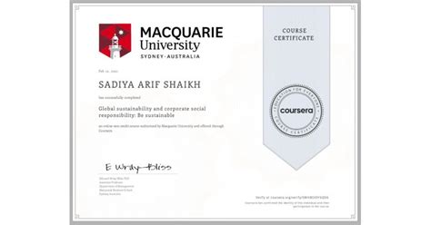 Sadiya Shaikh On Linkedin Macquarieuniversity Coursera