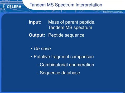 Ppt Peptide Identification Via Tandem Mass Spectrometry Sorin Istrail Powerpoint Presentation