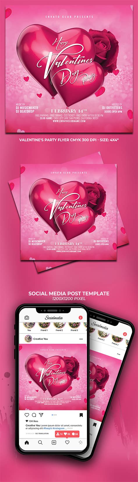Valentines Day Flyer 2024 387697 Templatemonster