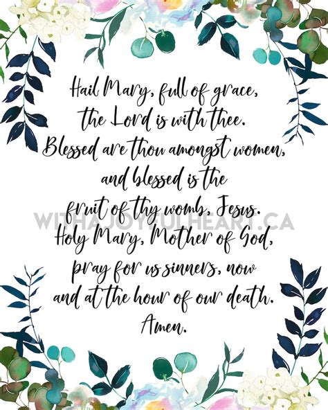 Printable Hail Mary Prayer Printable Word Searches