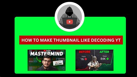 How To Edit Thumnail Like Decoding Yt Decoding Yt YouTube