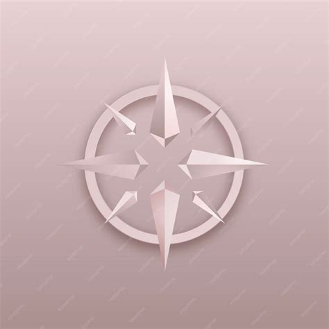 Premium Vector Compass Red Crystals Background