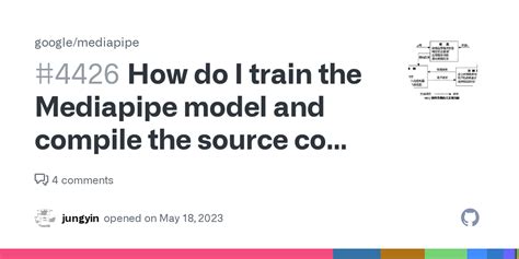how do i train the mediapipe model and compile the source code for the
