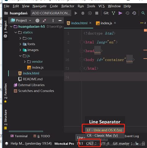Git处理换行符问题，webstorm设置默认换行符webstorm Crlf Csdn博客