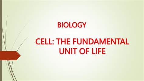 Cambridge Igcse Biology Cells Structures And Functionspptx Biological