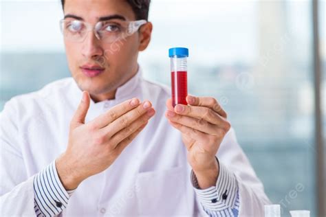 The Male Chemist Working In Lab Male Chemist Working In Lab Photo