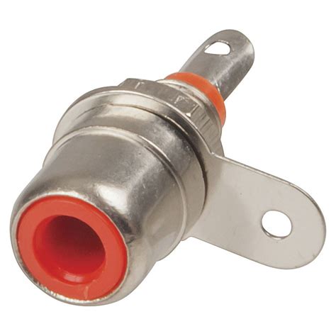Rca Nickel Plated Chassis Socket Red Jaycar Australia