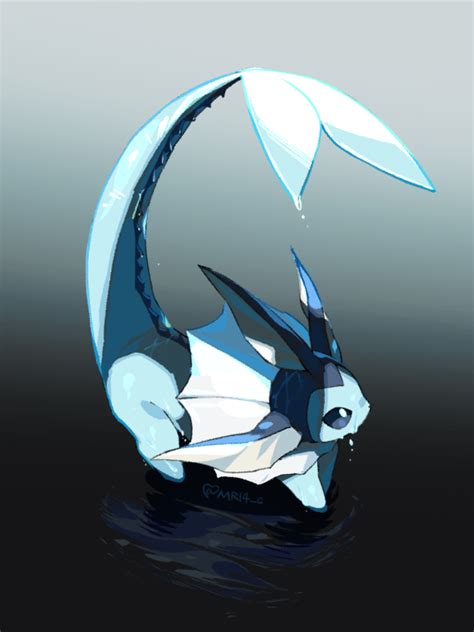 Vaporeon Pokemon Drawn By Sok Mr C Danbooru