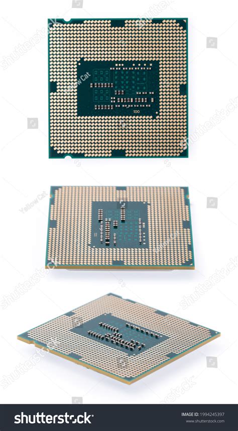 Collection Cpu Microchip Isolated On White Stock Photo Shutterstock
