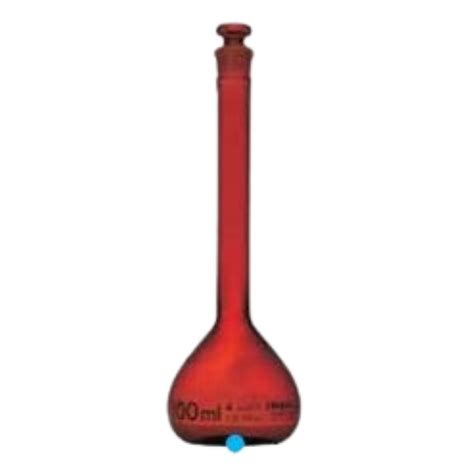 Jual Flask Volumetric Class A Amber Color Amber Graduation Glass Stopper With Batch