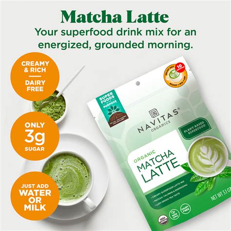 Instant Matcha Latte Mix Navitas Organics