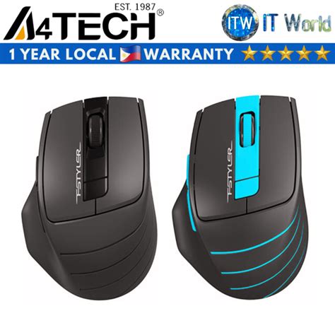 Itw A4tech FG30 2 4GHz Optical Wireless Mouse Blue Grey Lazada PH