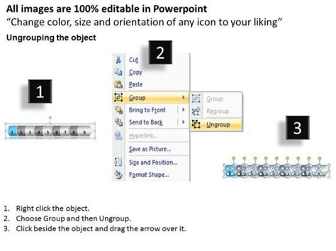 Flow Ppt Theme Linear Arrow 9 Power Point Stage Business Strategy PowerPoint 2 Image
