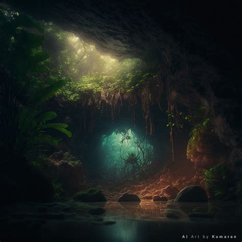 Artstation The Cave Fantasy Landscape Dark Fantasy Art Environment Concept Art