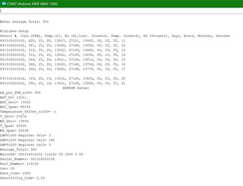 Read UART Data Which Contains Several Values Temp Humidity Co And Much More Sensors